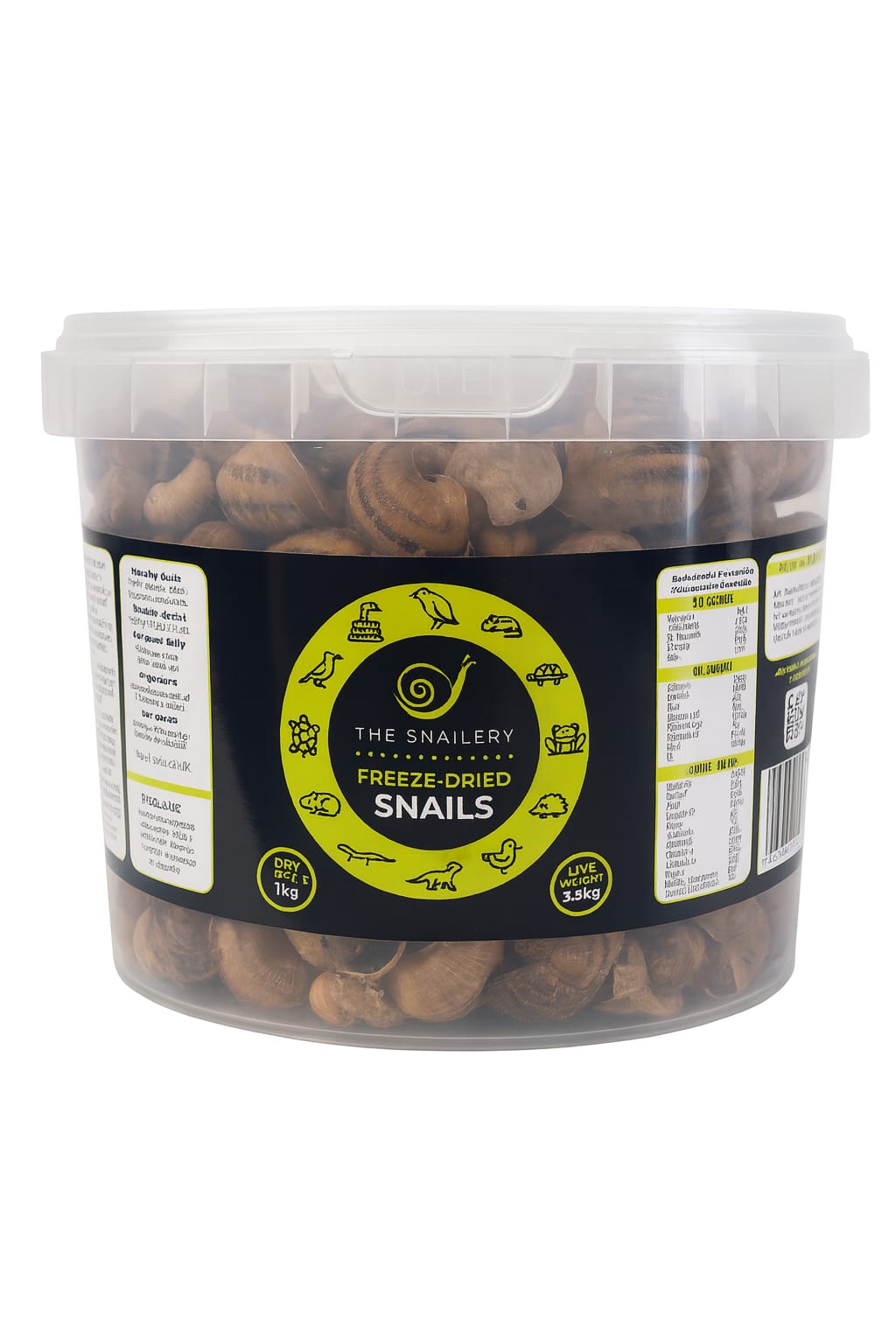 Freeze dried snails (Mixed sizes) – 1kg – The Snailery